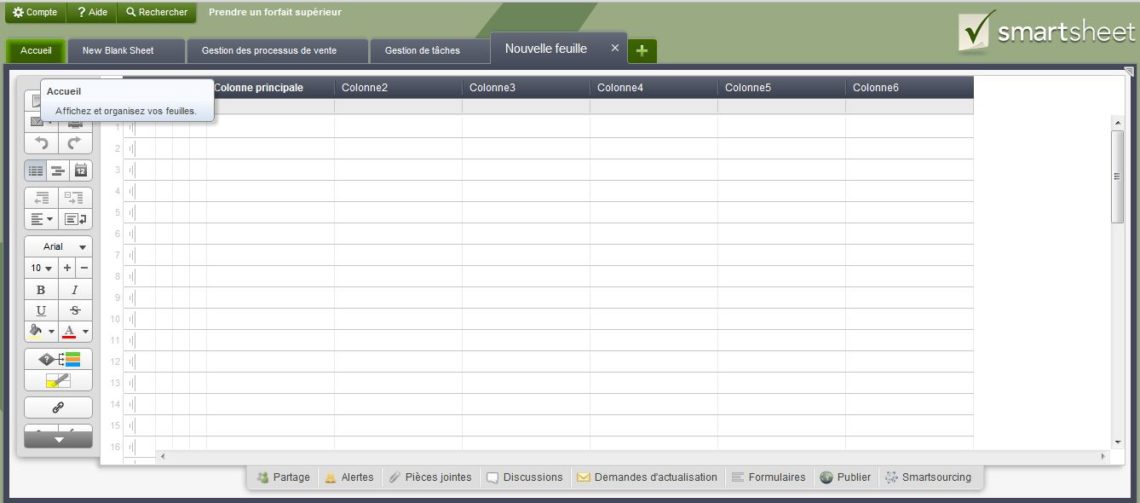 Smartsheet: Un chiffrier pour le travail collaboratif