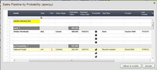 Travail collaboratif avec le chiffrier électronique Smartsheet (3 de 3)
