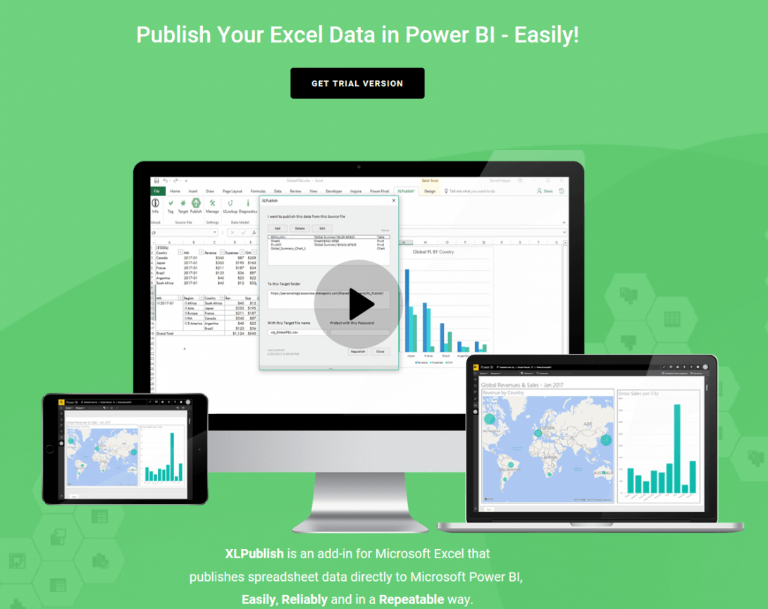 Découvrez le add-in Excel XLPublish pour publier dans Power BI