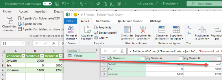 Comment Interagir Avec Les Valeurs Null Dans Power Query