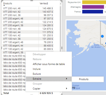 [Power BI] Création d'un bouton d'extraction (drill through)