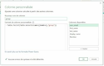 Découvrir la fonction Table.ToList dans Power Query