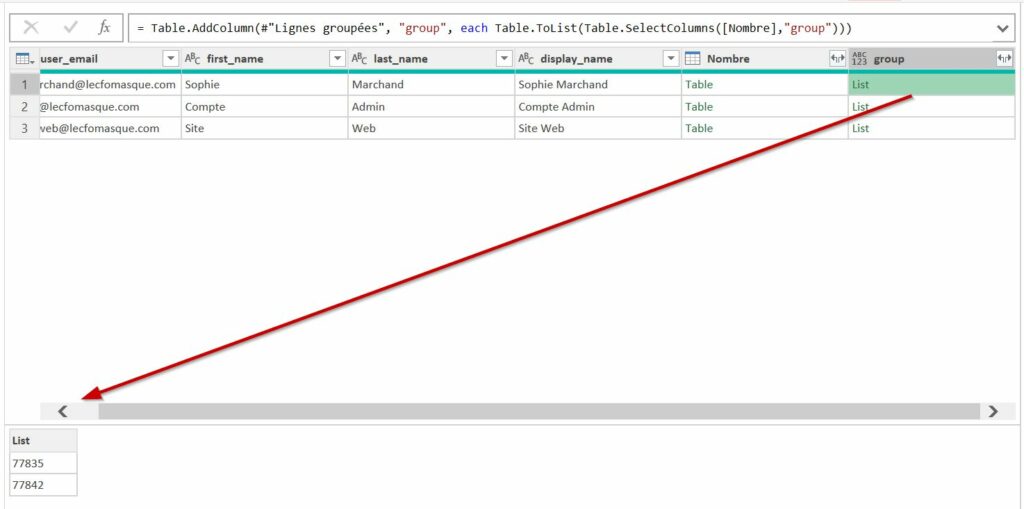 Découvrir la fonction Table.ToList dans Power Query