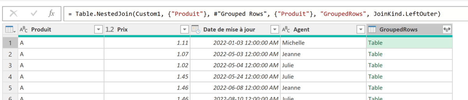 Supprimer les doublons avec Power Query